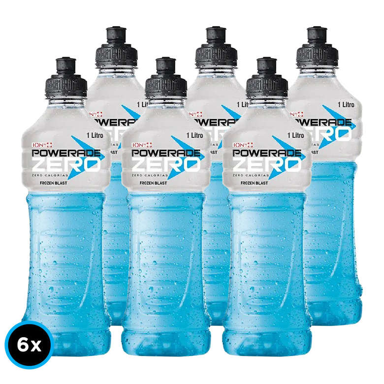 Booz.cl: 6x Bebida Isotónica Powerade Frozen Blast Zero 1 Litro