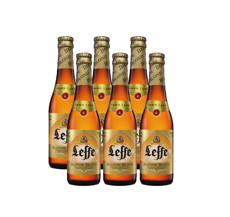 6x Cerveza Leffe Blond en Botellas de 330cc