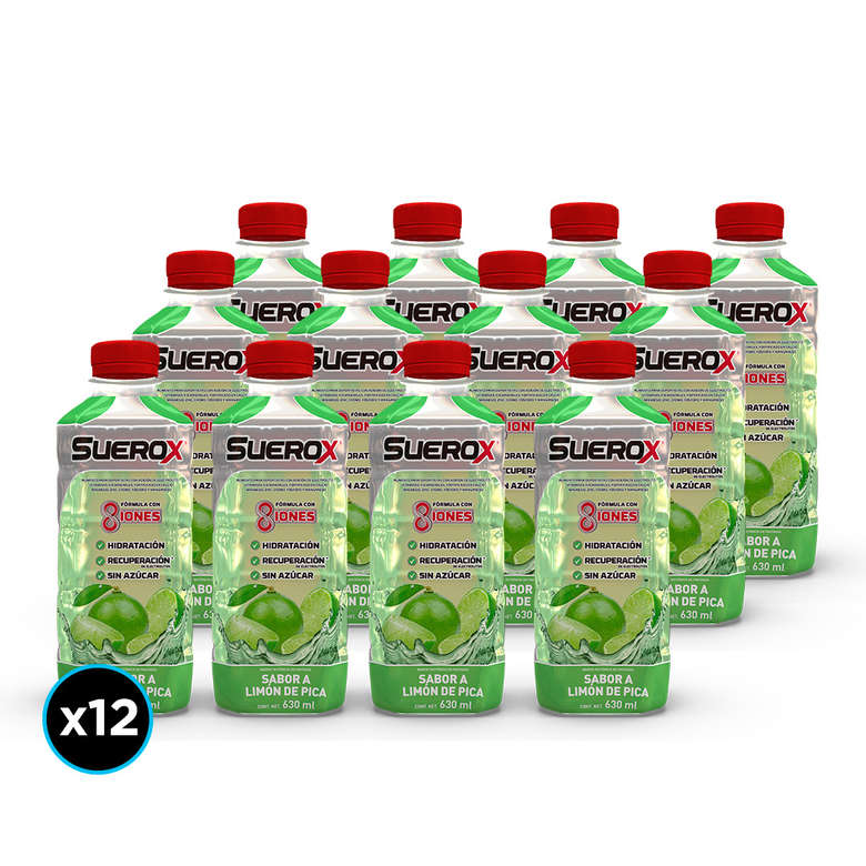 Booz.cl: 12x Bebidas Isotónicas Suerox Limón de Pica 630cc