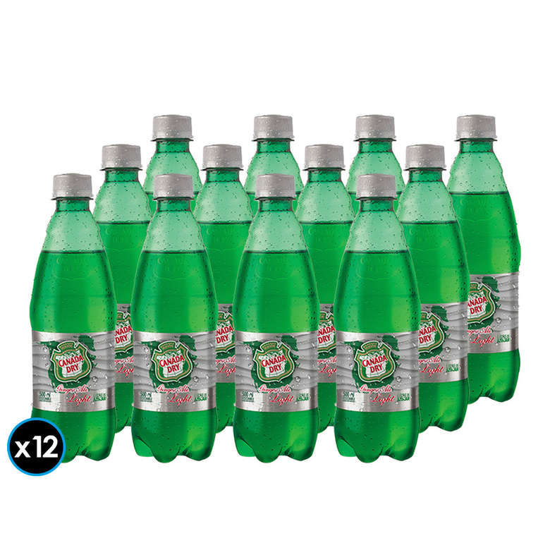 Booz.cl: 12x Bebida Canada Dry Ginger Ale Light 500cc