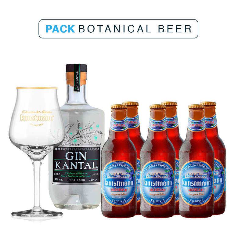 Booz.cl: Pack Botanical Beer: Gin Kantal + 6x Cervezas Kunstmann ...