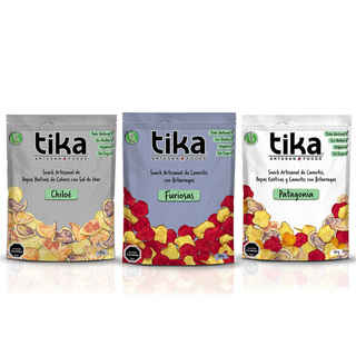 PACK TIKA CHIPS NATURALES: 3x Variedades Tika Chips
