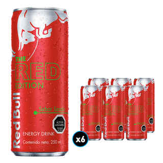 6x Bebida Energética Red Bull Sandía en Lata 250cc