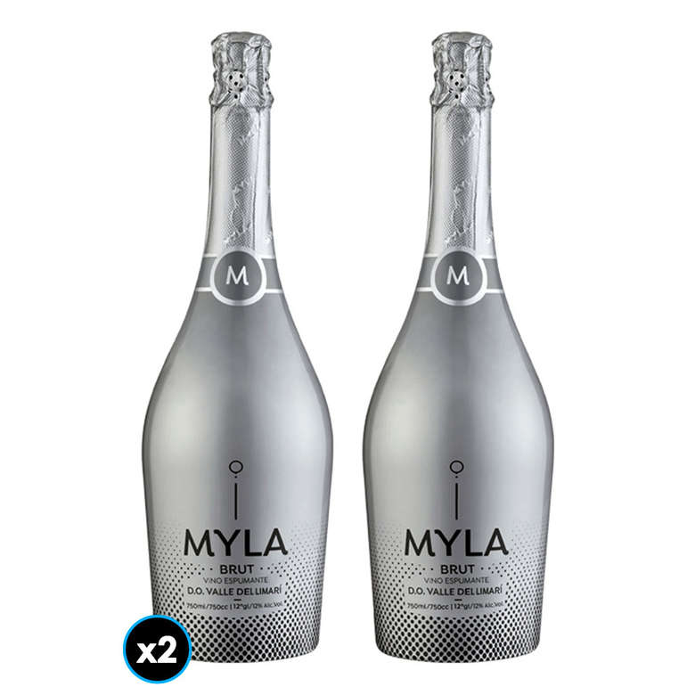 Booz.cl: 2x Espumante Myla Brut 750cc