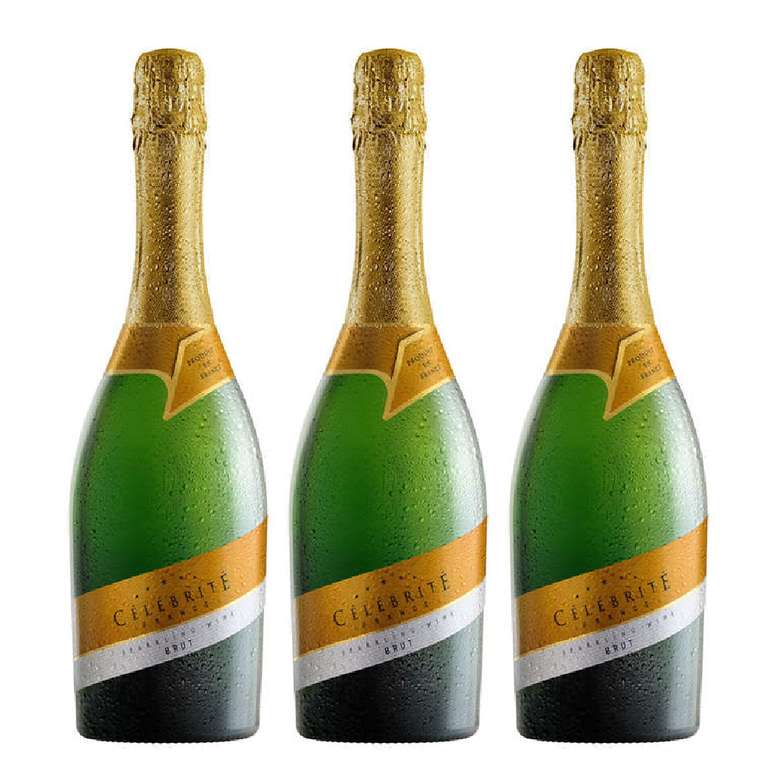 Booz.cl: 3x Espumante Celebrite Brut 750cc