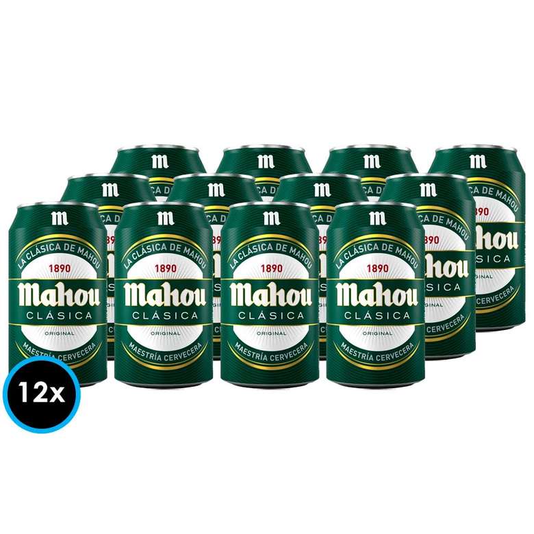 Booz.cl: 12x Cervezas Mahou Clásica en Lata 330cc