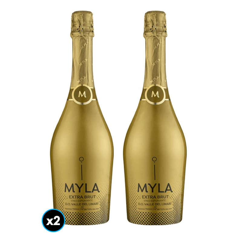 Booz.cl: 2x Espumante Myla Extra Brut 750cc