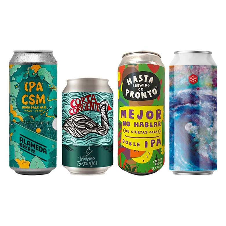 BOOZ BEER CHOICE PACK (IPA) Nº3: 4x Cervezas Imperdibles Variedad IPA