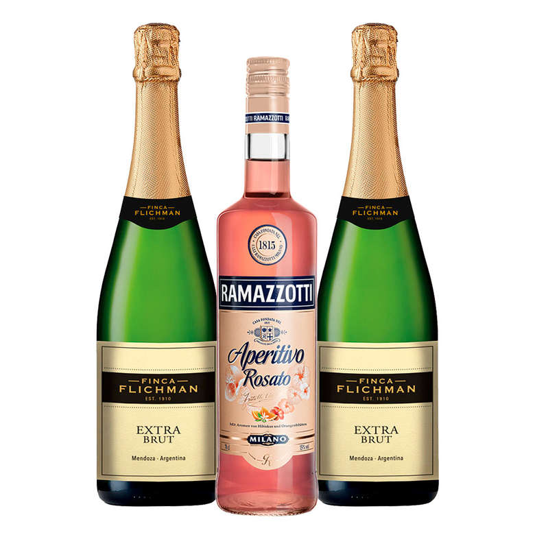 PACK RAMAZZOTTI - FINCA FLICHMAN: 1x Licor Aperitivo Ramazzotti Rosatto