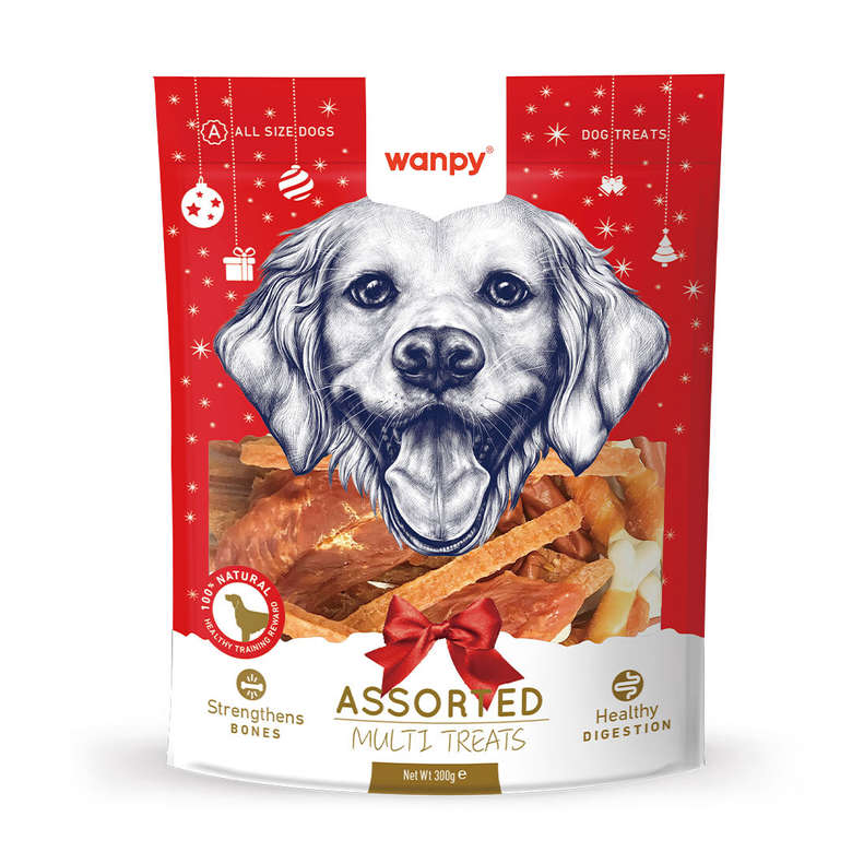 Booz.cl: Snack Para Perros Wanpy Chicken Assorted Multi Treats 300 grs.