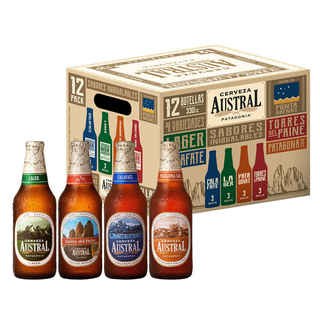 Kit Cerveza Austral: 12x Cervezas Austral MIX en Botella 330cc