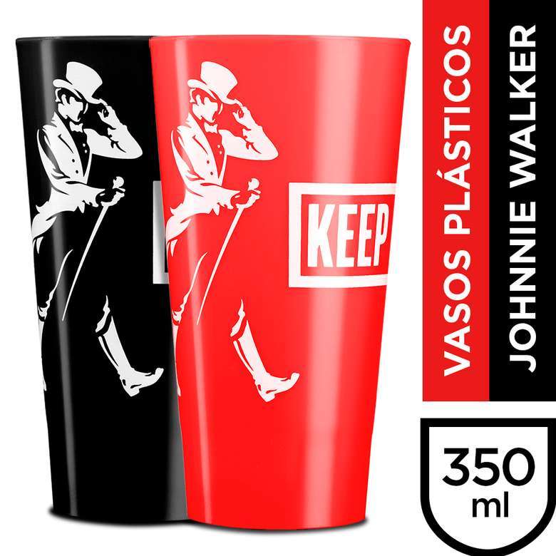 Booz.cl: Vaso Acrílico Johnny Walker Keep Walking Rojo