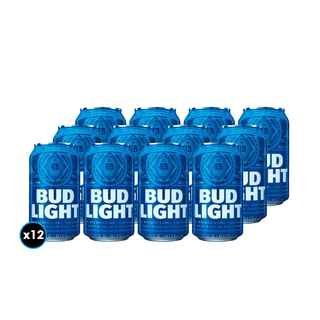 12x Cervezas Bud Light en Lata 354cc