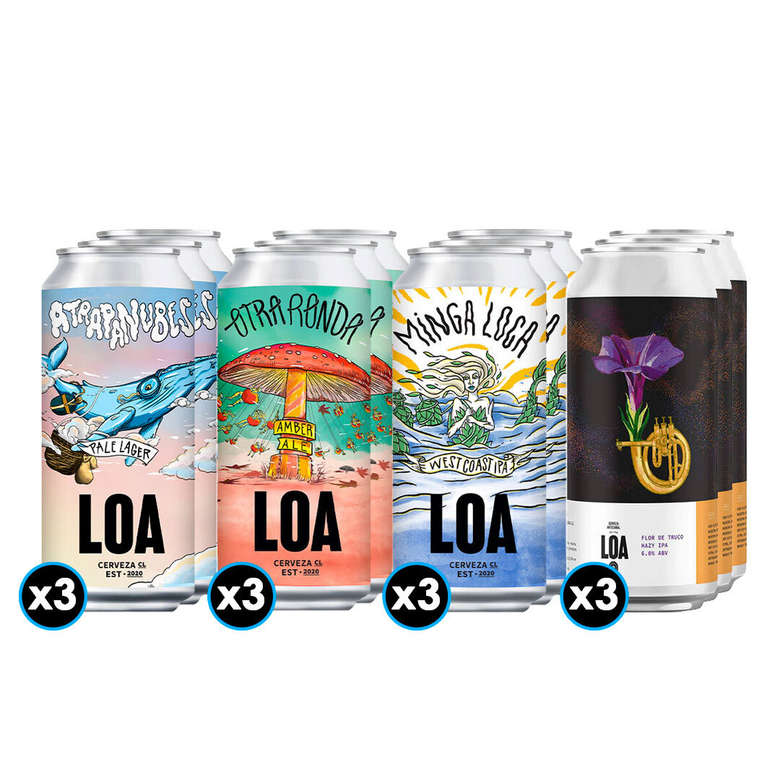 PACK LOA N°2: 12x Variedades Craft Cervecería Loa