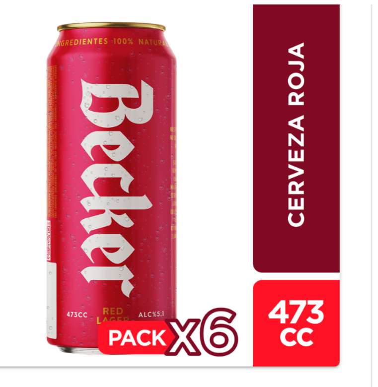 Booz.cl: Cerveza Becker Red Lager en Lata 473cc