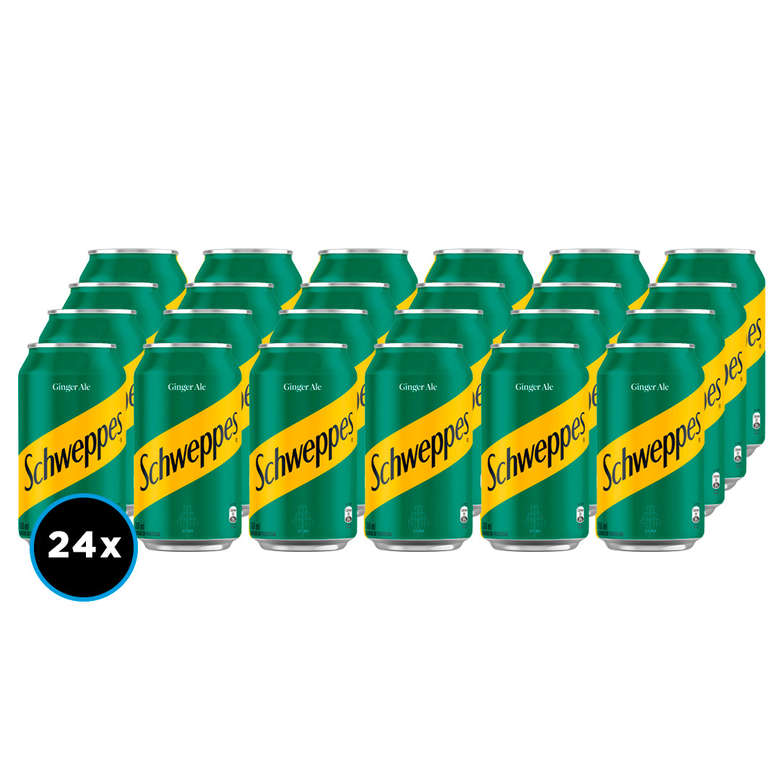 Booz.cl: 24x Bebidas Schweppes Ginger Ale 350cc