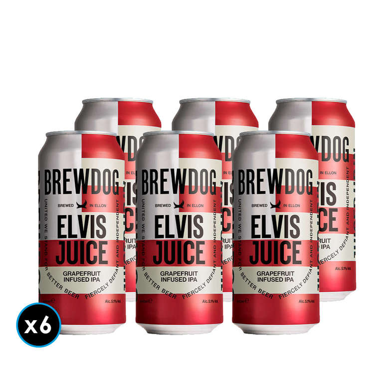 Booz.cl: 6x Cervezas Brewdog Elvis Juice Lata 440cc