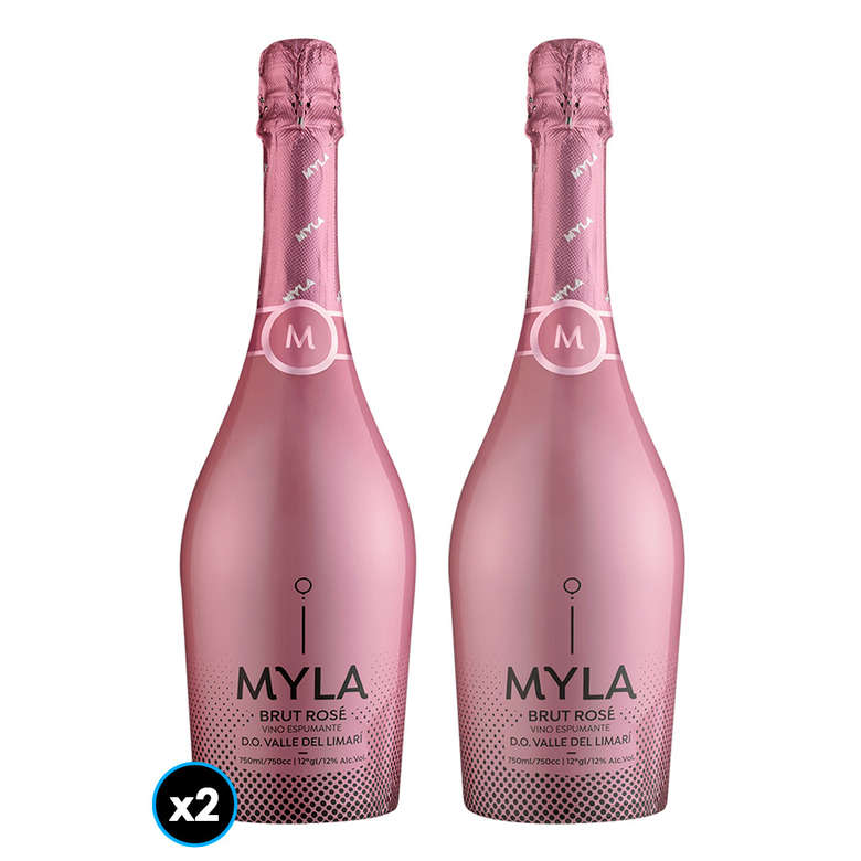 Booz.cl: 2x Espumante Myla Rosé 750cc