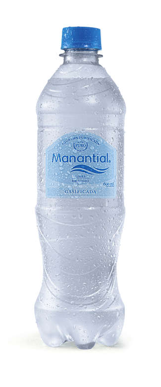 Booz.cl: Agua Mineral Manantial Con Gas 600cc