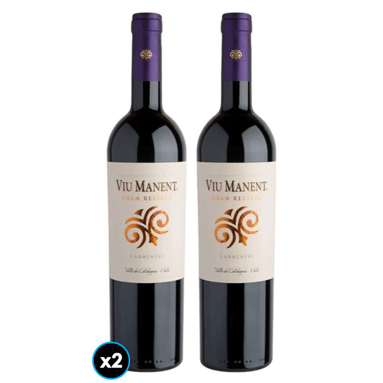 2X Vino Viu Manent Gran Reserva Carmenere 750cc