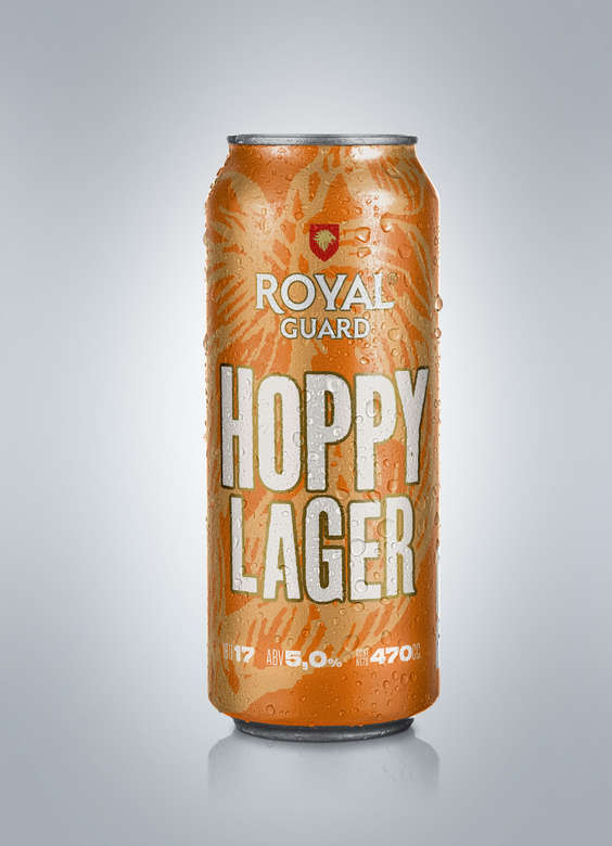 Booz.cl: Cerveza Royal Guard Hoppy Lager en Lata 470cc