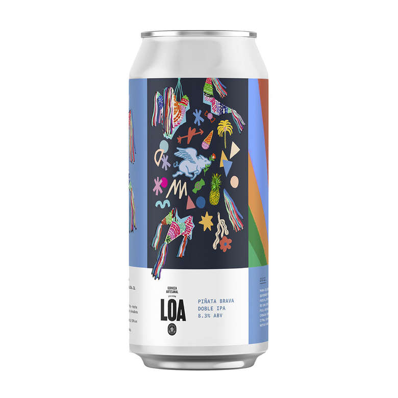 Booz.cl: Cerveza Loa Piñata Brava Doble Hazy IPA 470cc