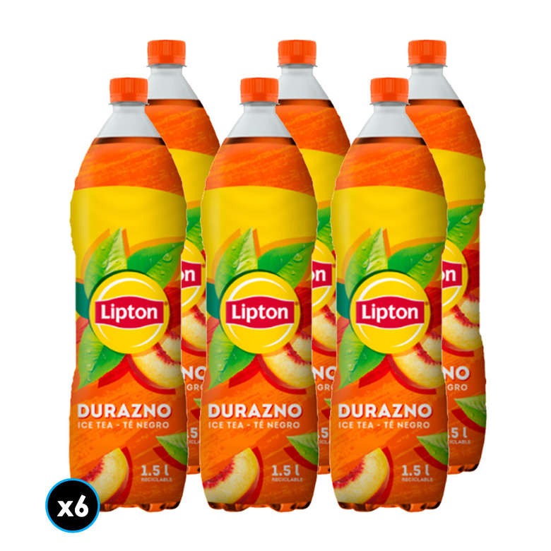 Booz.cl: 6x Té Helado Lipton Durazno 1,5 Litros