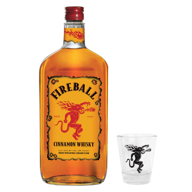 Booz.cl: PACK FIREBALL N°2: 1x Whiskey Fireball de Canela 750cc 33º alc ...