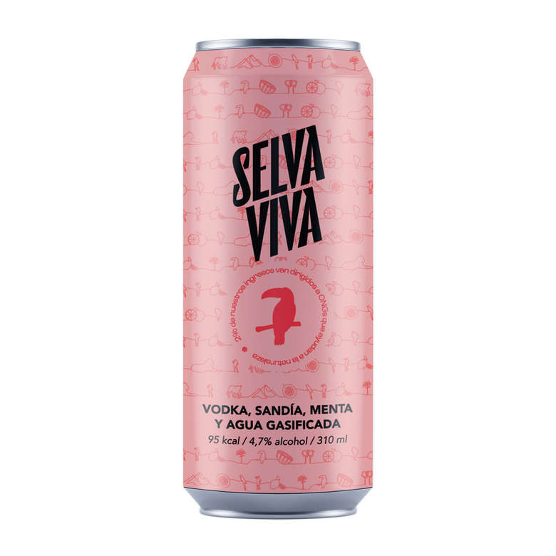 Booz.cl: Bebida Premium Selva Viva Vodka Sandía Menta 310cc