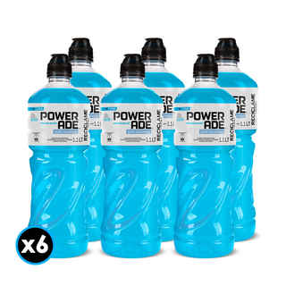 6x Bebida Isotónica Powerade Frozen Blast Zero 1.1 Litros