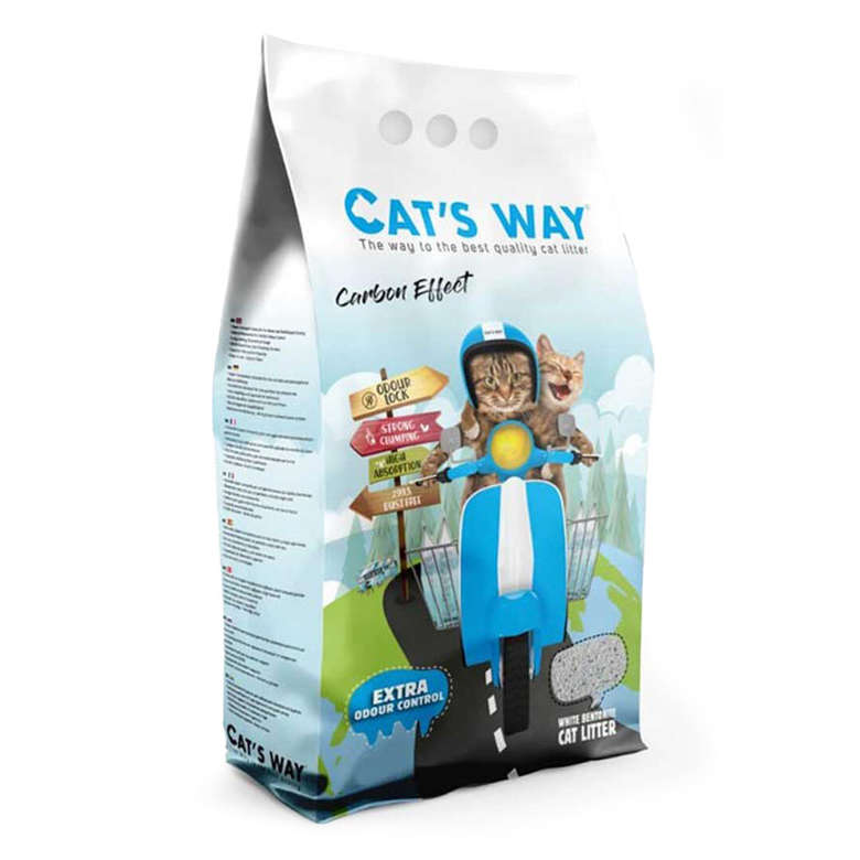 Booz.cl: Arena Sanitaria Para Gatos Cats Way Carbon Activo 8,5 Kg
