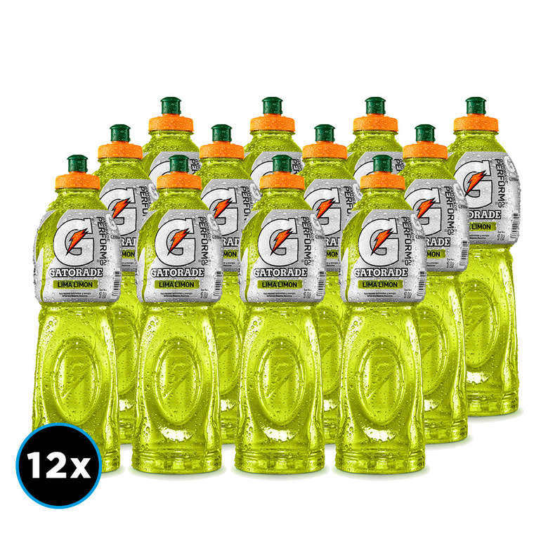 Booz.cl: 12x Bebida Isotónica Gatorade Lima Limón 1 Litro