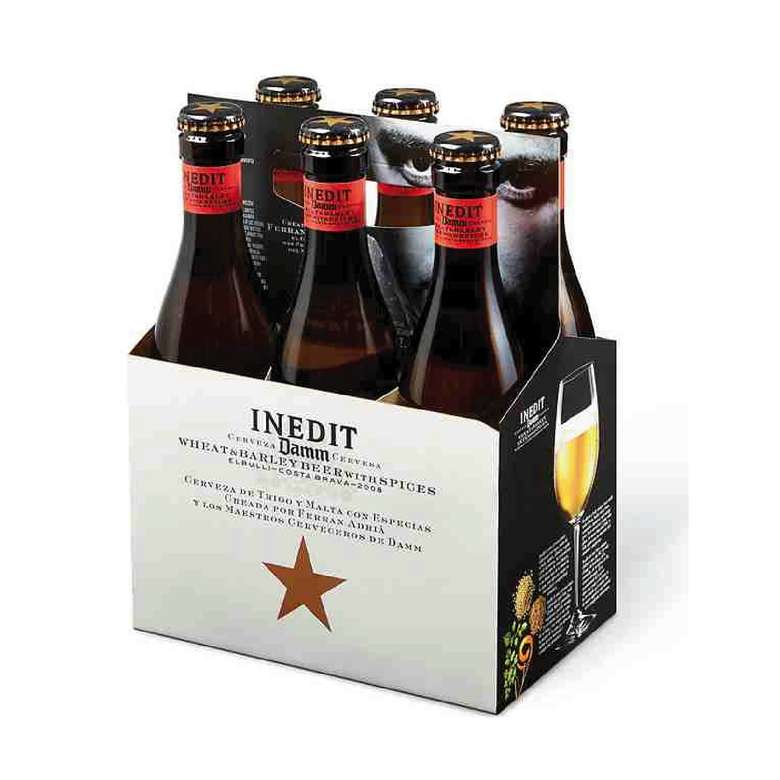 6x Cerveza Inedit en Botellas 330cc