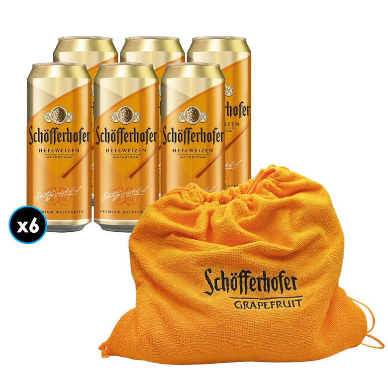 Booz.cl: PACK SCHOFFER N°1: 6x Cerveza Schofferhofer Lata Hefe 5ºvol ...