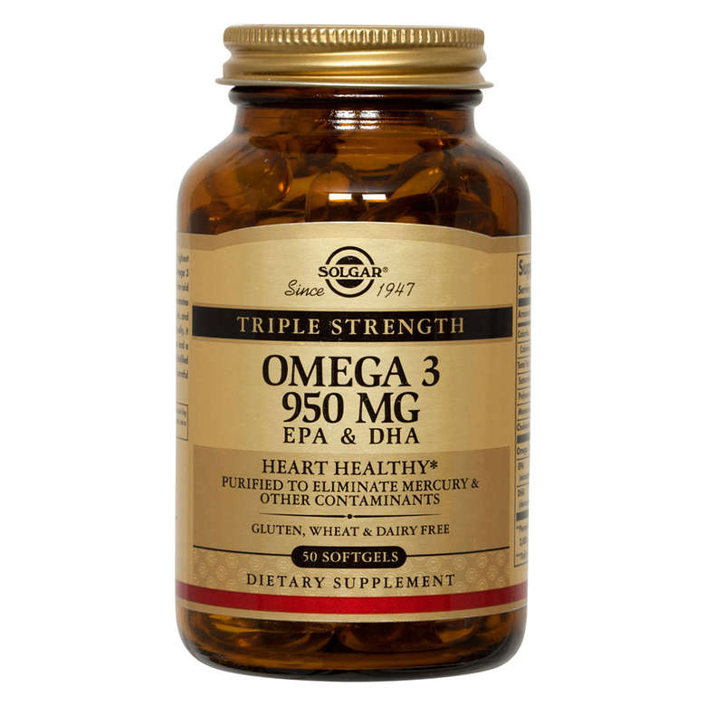 Booz.cl: Suplemento Solgar Triple Strength Omega 3 950mg (50 softgel)