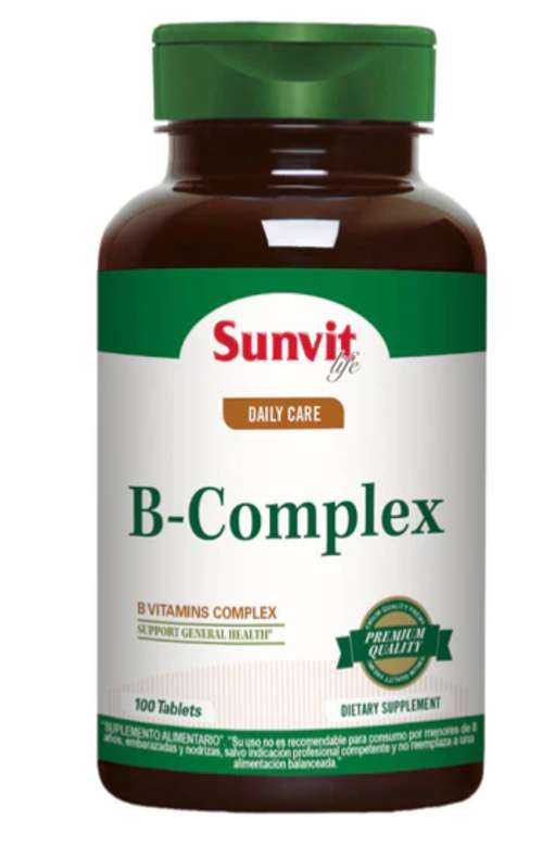 Booz.cl: Suplemento Sunvit Life B-Complex (100 tabletas)