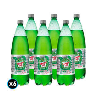 6x Bebida Canada Dry Ginger Ale Light 1,5 Lts