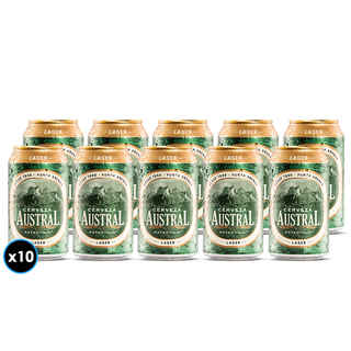 10x Cerveza Austral Lager Lata 350cc
