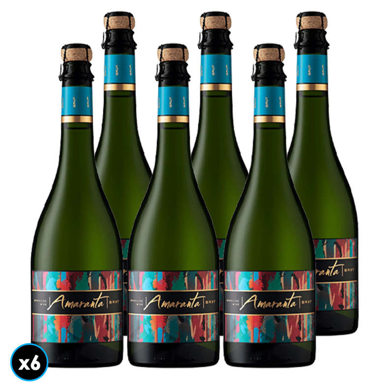 Booz.cl: CAJA ESPUMANTE AMARANTA: 6x Espumante Amaranta Brut 750cc