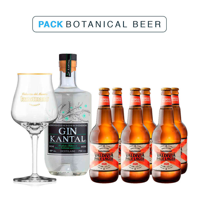 Booz.cl: Pack Botanical Beer: Gin Kantal + 6x Cervezas Kunstmann ...
