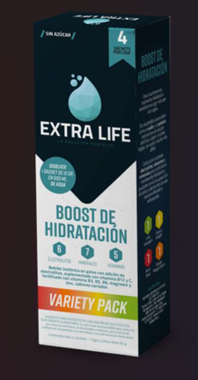 Booz.cl: Regalo Pack Extra Life Hidratación