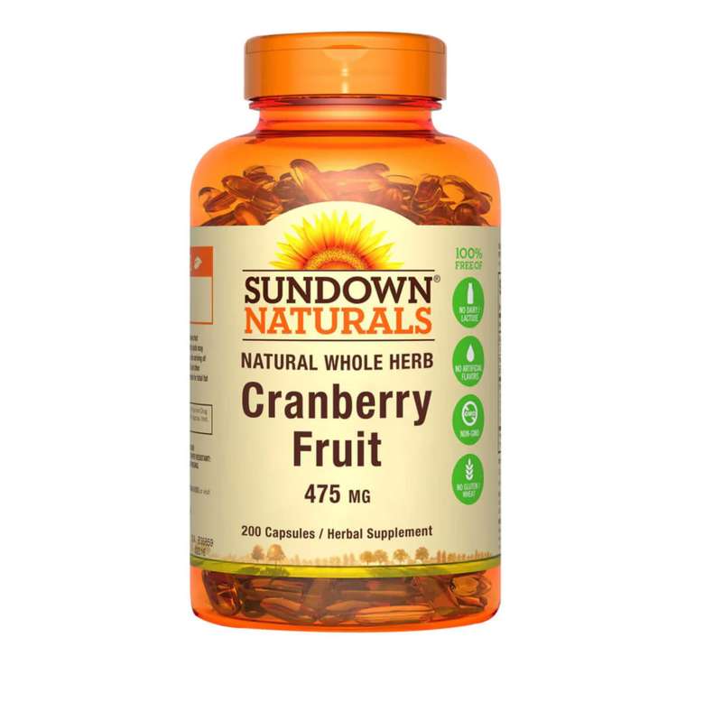 Suplemento Sundown Cranberry Fruit (200 cápsulas)