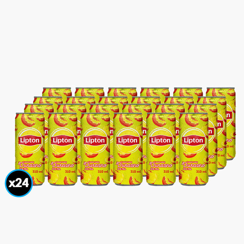 Booz.cl: 24x Té Helado Lipton Durazno Lata 310cc