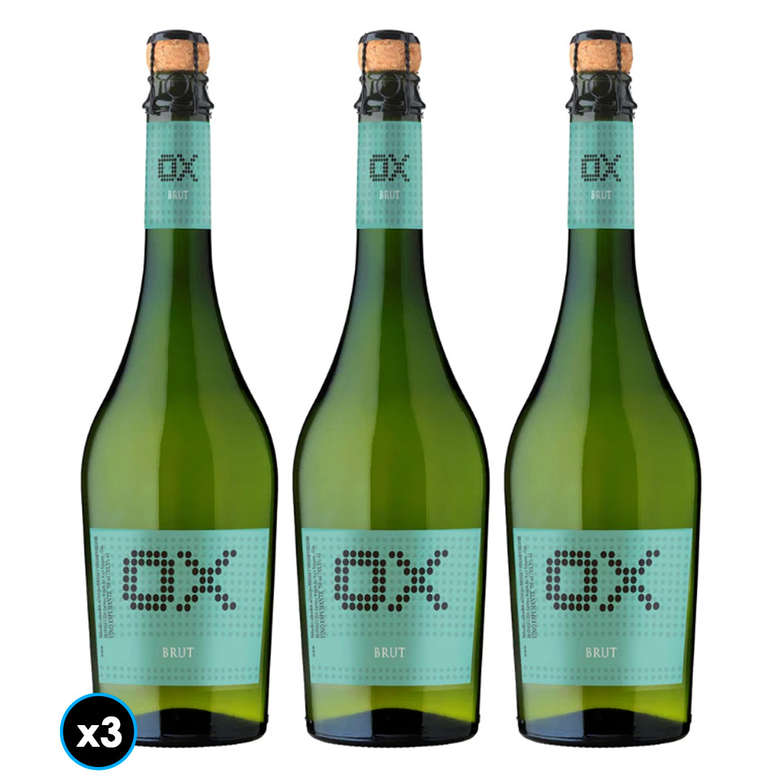 Booz.cl: 3x Espumante OX Brut 750cc