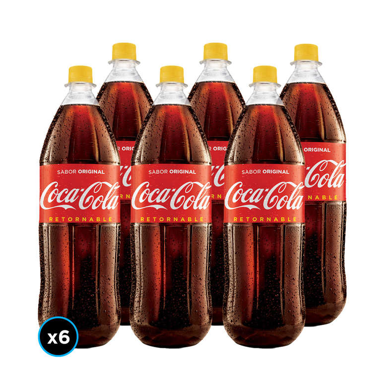 Booz.cl: 6x Bebida Starter Kit Coca-Cola Regular Retornable 2 Litros