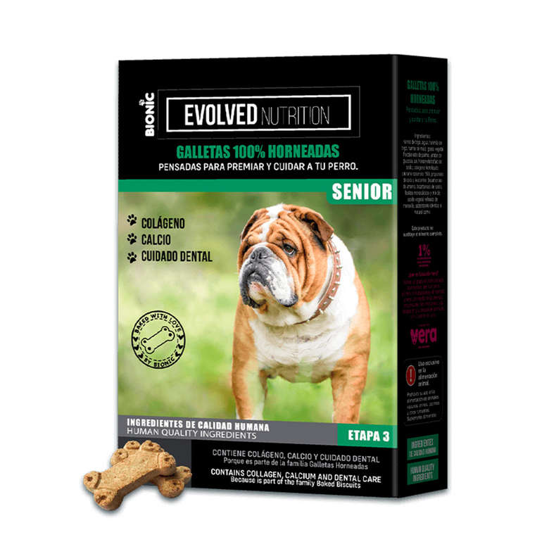 Booz.cl: Snack de Perro Evolved Nutrition Senior 350 grs.