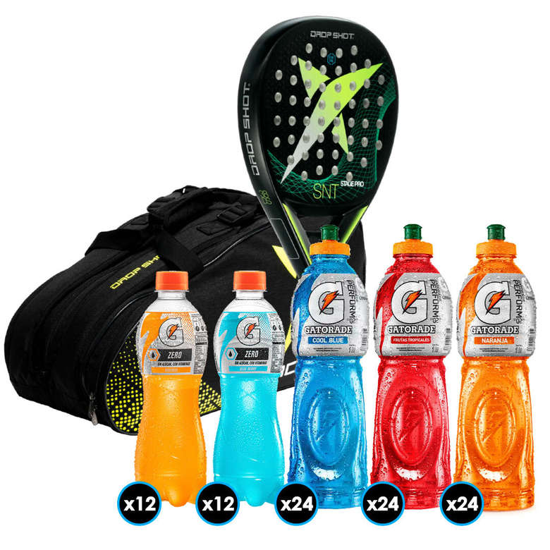 Booz.cl: PACK GATORADE PADEL N°3: Gran Surtido Gatorade + Pala y Bolso ...