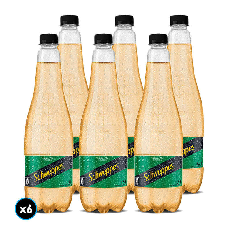 Booz.cl: CAJA SCHWEPPES SIN AZÚCAR: 6x Bebida Ginger Ale Schweppes Sin ...