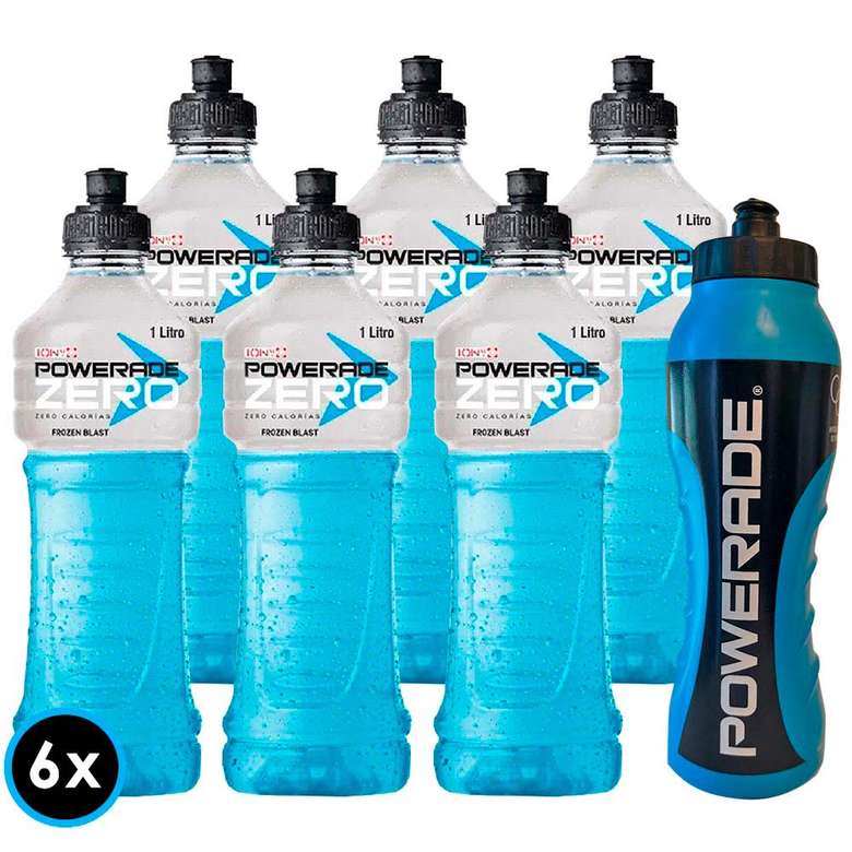 Booz.cl: 6x Bebida Isotónica Powerade Frozen Blast Zero 1 Litro + 1x ...