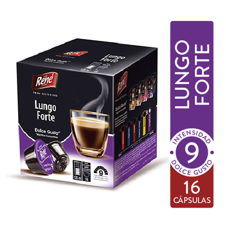 Booz.cl: Cápsula de Café René Lungo Forte Dolce Gusto Compatible (16 ...